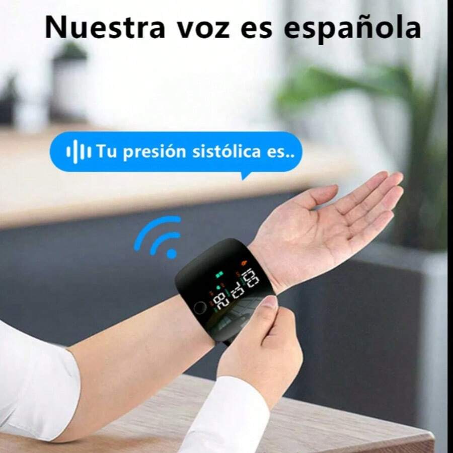 Monitor De Presion Arterial De Muñeca De Voz Recargable Con Usb monitor ...