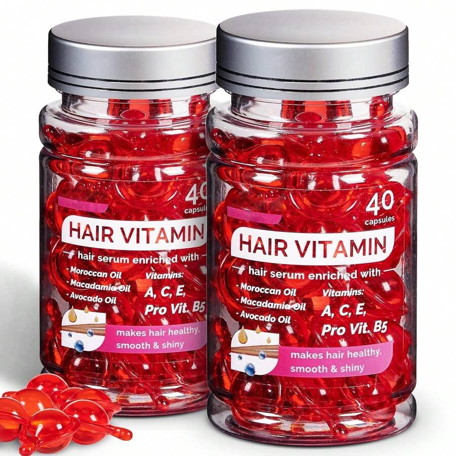 1/2Pcs Hair Serum - No Rinse With Argan Macadamia & Avocado Oils ...