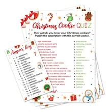 Pink Pixie Studio 15 Christmas Cookie Quiz Game Cards- Holiday Party ...
