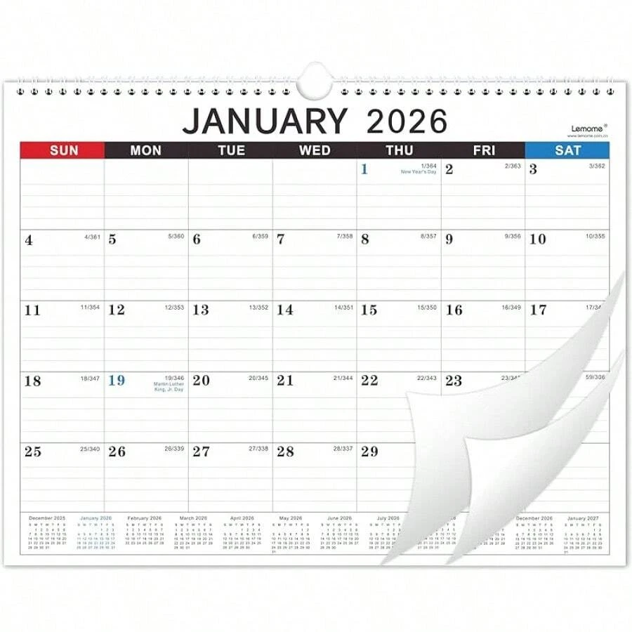 Calendar 2026, 12 Months From January 2026 To December 2026,11.5" X 14. ...