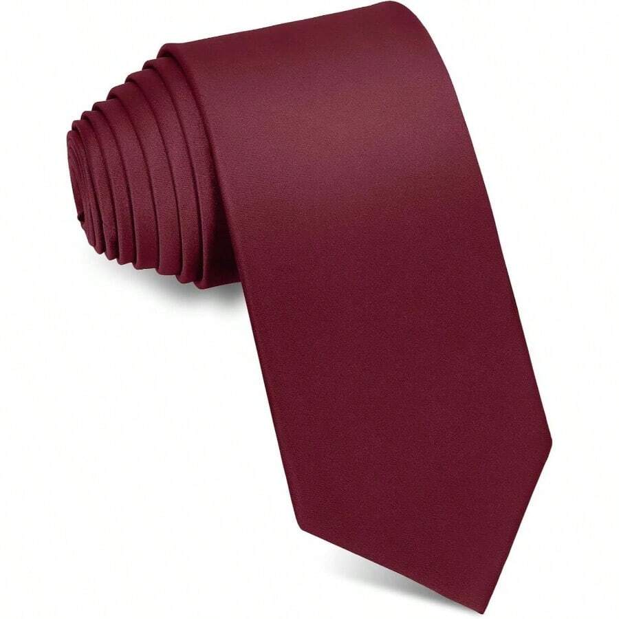 Men's Ties Solid Color 3.15 8CM Necktie Black Ties Men | SHEIN USA