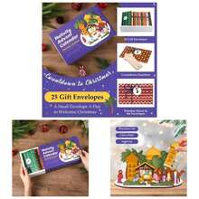 Nativity Wooden Advent Calendar 2025 Countdown Set With 25 Envelopes ...