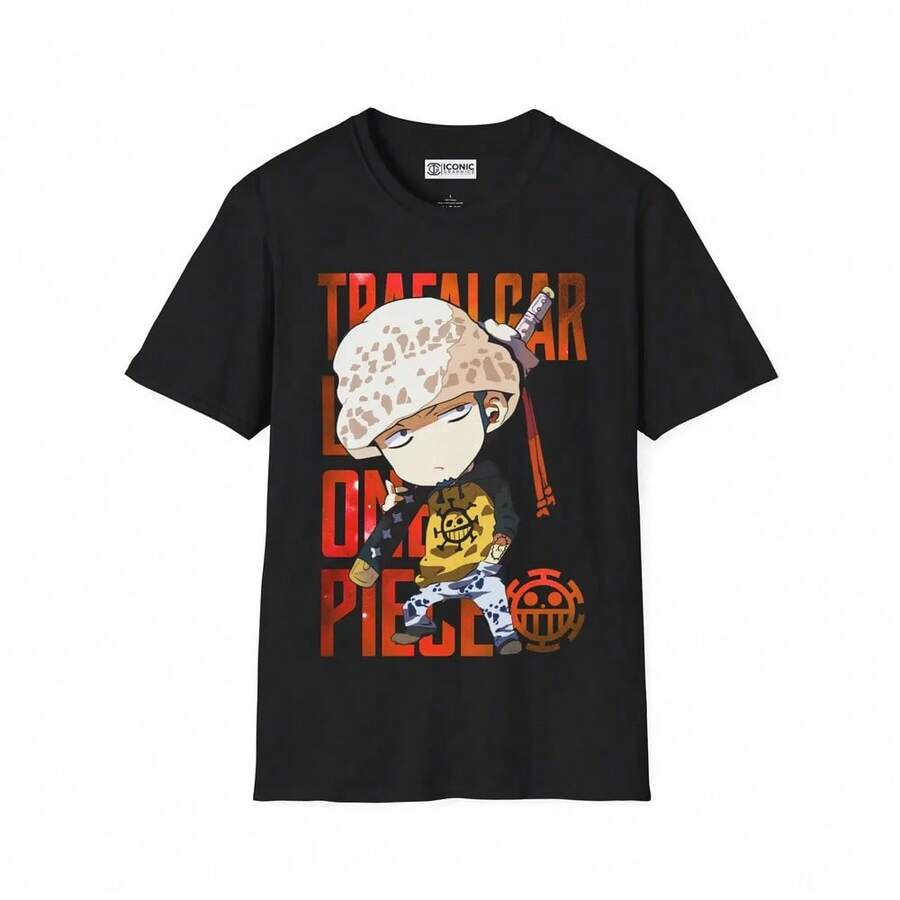 TRAFALGAR D. WATER LAW ONE PIECE T-SHIRT Men's And Women's Soft Cotton ...