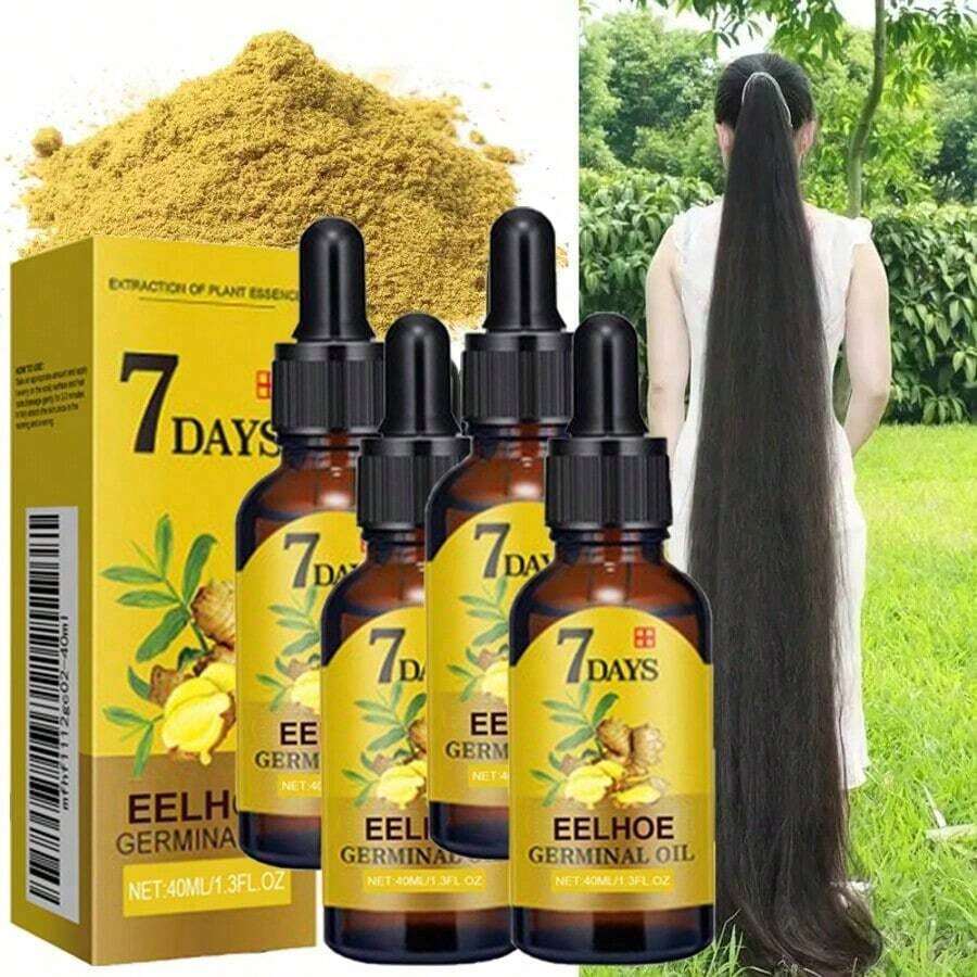 Ginger Hair Care Essential Oil, Moisturizes The Scalp, Massages Hair ...