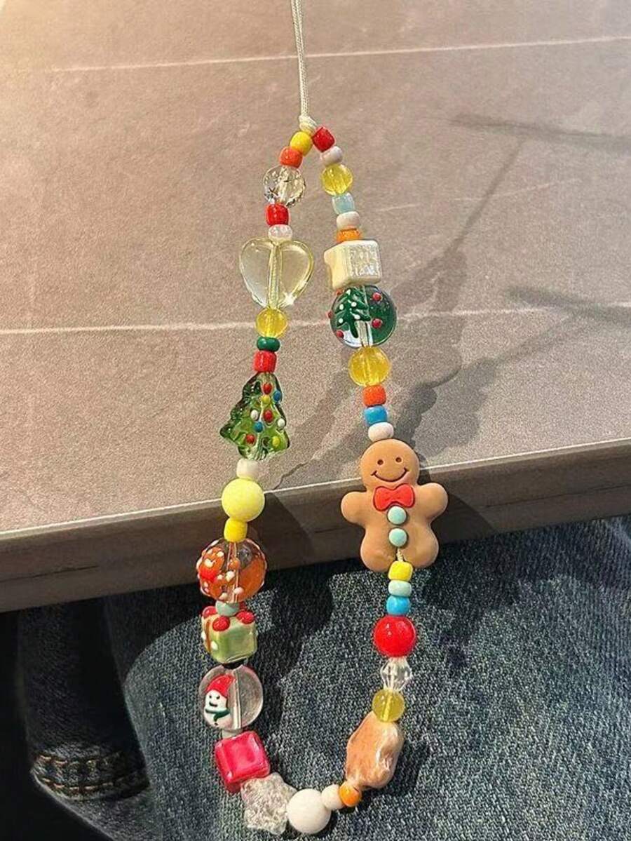 Cordón para teléfono con figura de hombre de jengibre navideño ...