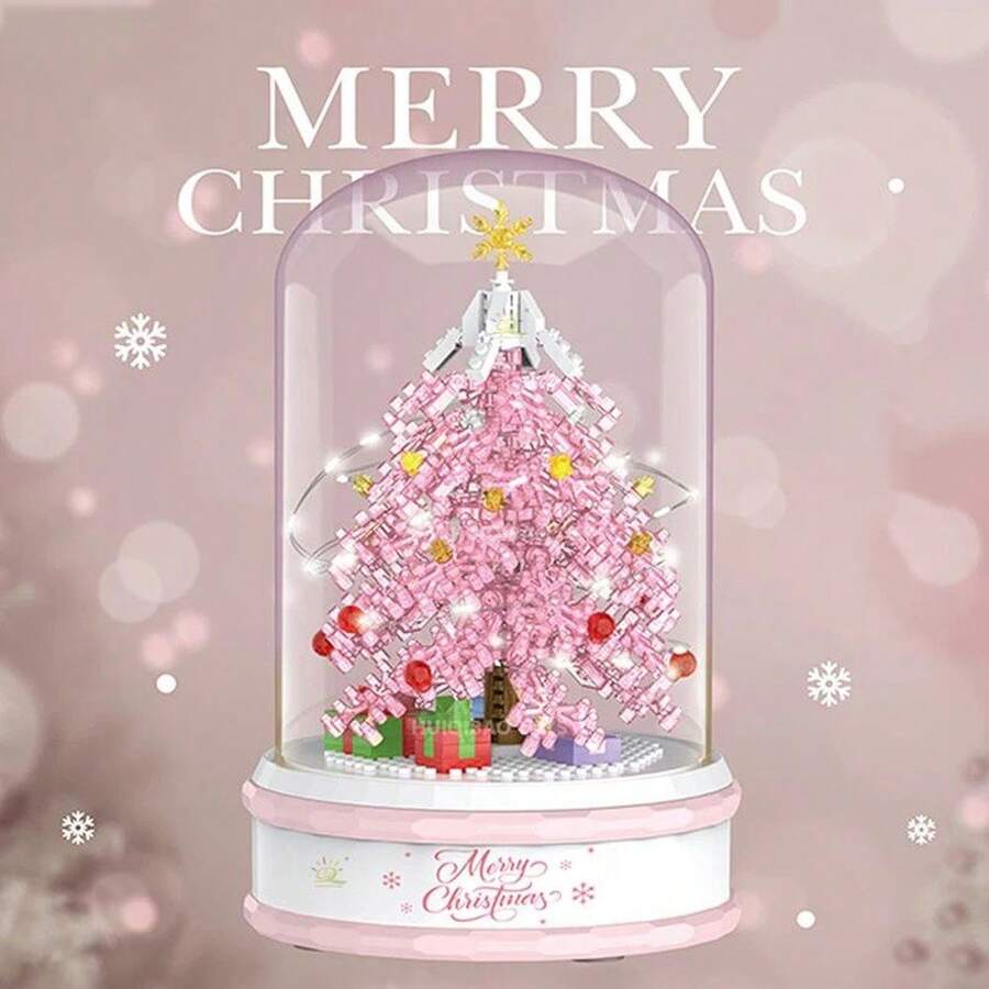 Tree Building Blocks Clock With Dustproof Dome, Clock Building Blocks ...