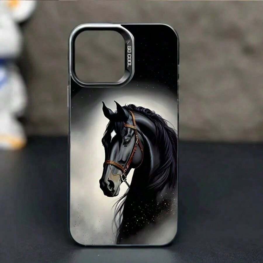 cool style horse phone case suitable 16 15 14 13 12 11 Pro/Plus ...