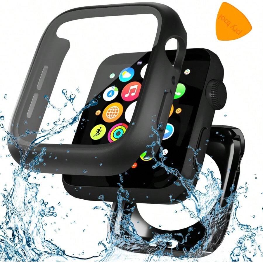 3 In 1 Waterproof Case For Apple Watch Screen Protector 40mm Series 4 5 ...