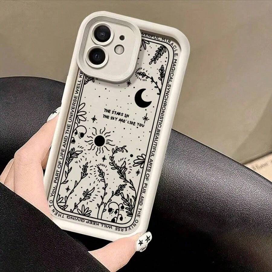 Stylish and Moon Case 16 15 14 13 12 11 Pro//Plus Shock - proof Back ...