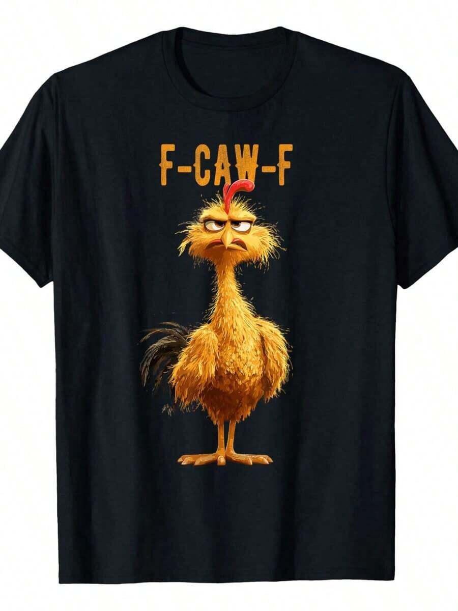 Funny F-Caw-F Chicken FCAWF Chicken-Shirt 9QOE | SHEIN Schweiz
