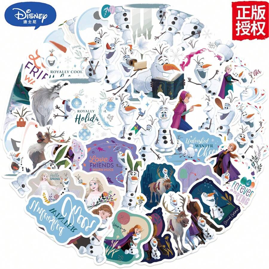 50PCS Disney Frozen Olaf Movie Stickers Anime Decal Skateboard Laptop ...