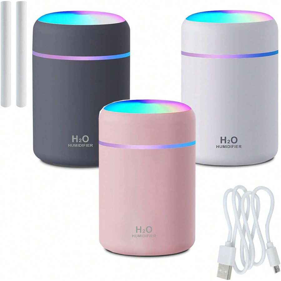 Generic Small Office Car Humidifier Colorful Light USB Use (Pink ...