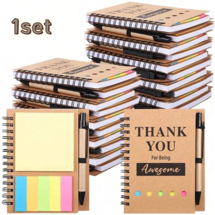 Sticky Note Book With Pen And Sticky Notes - Mini Notebook,Christmas ...