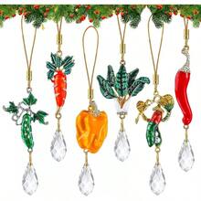 4 Pcs Christmas Ornaments Set Cane Gift Box Bell Hanging Ornament Xmas ...