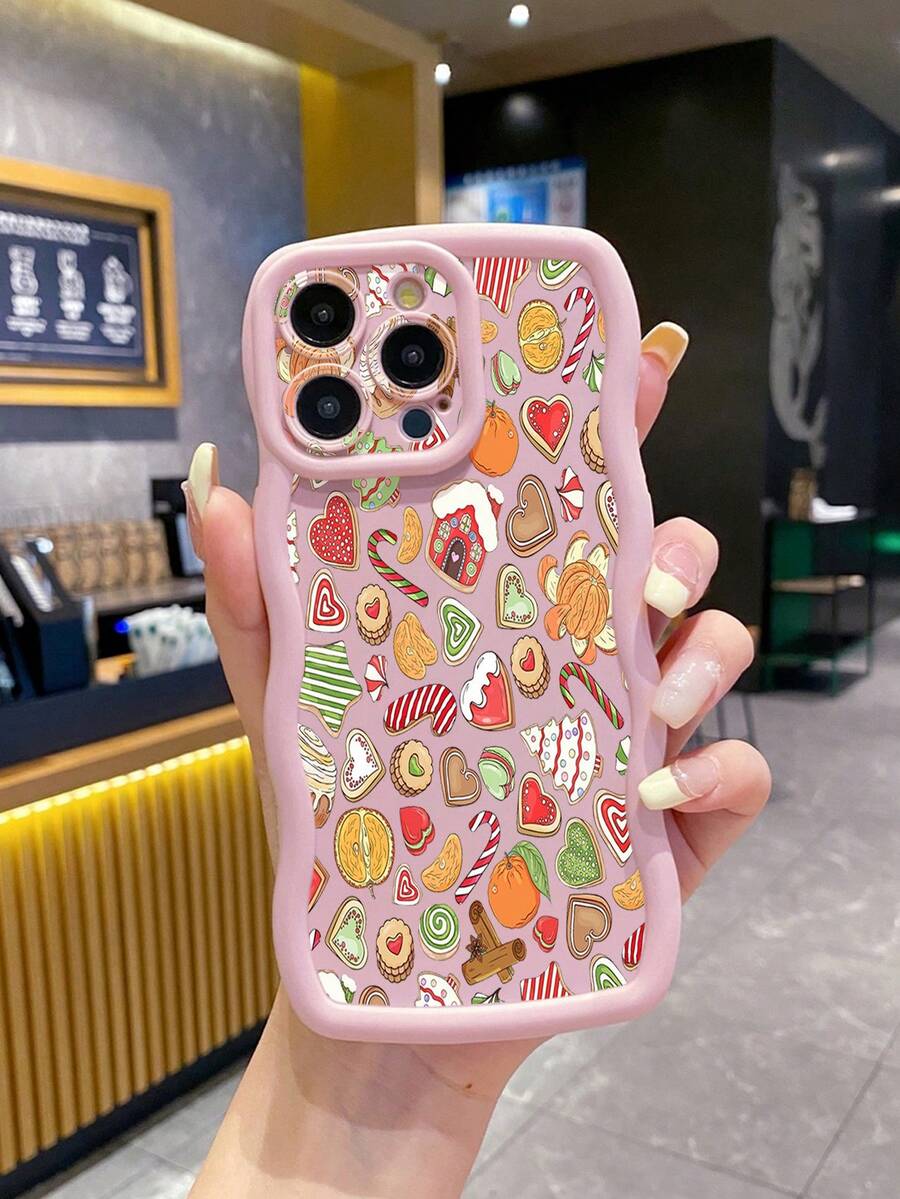 1 Stück Weihnachts-Süßigkeiten-Keks-stoßfeste Handyhülle mit ...