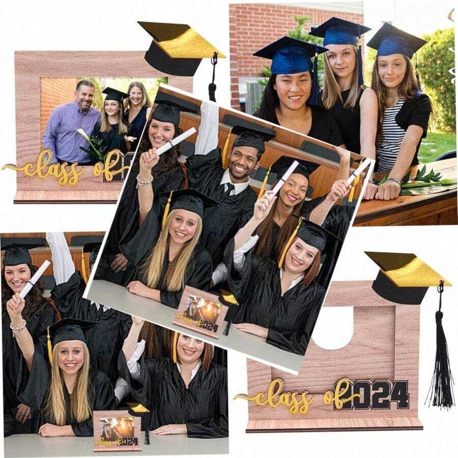 Graduation Picture Frame Wooden Graduation Photo Frame 6x8'' High ...