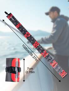 1 Peça Fita Métrica de Pesca - 39.37 Polegadas de Comprimento, Preta em ...