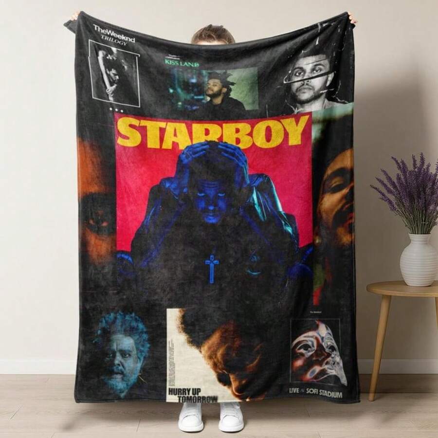 The Weekend Blanket Album Cover For Fans Warm Cozy Flannel Blankets ...