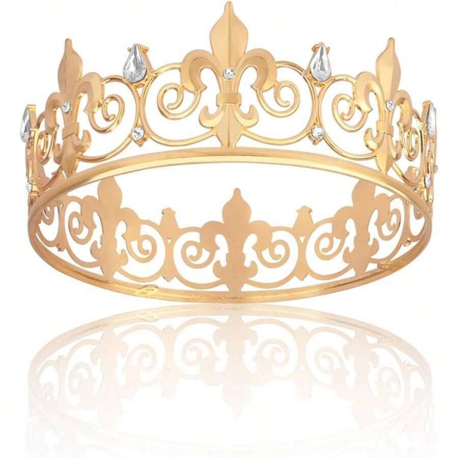 King Crown Mens Crown Royal Headband Gifts Men Adult, Birthday Prom ...