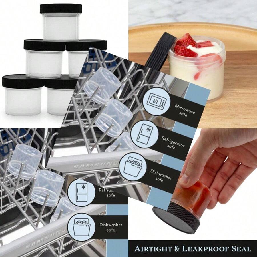 Cornucopia Brands Salad Dressing Condiment Containers 6-Pack ; 2-Ounce ...
