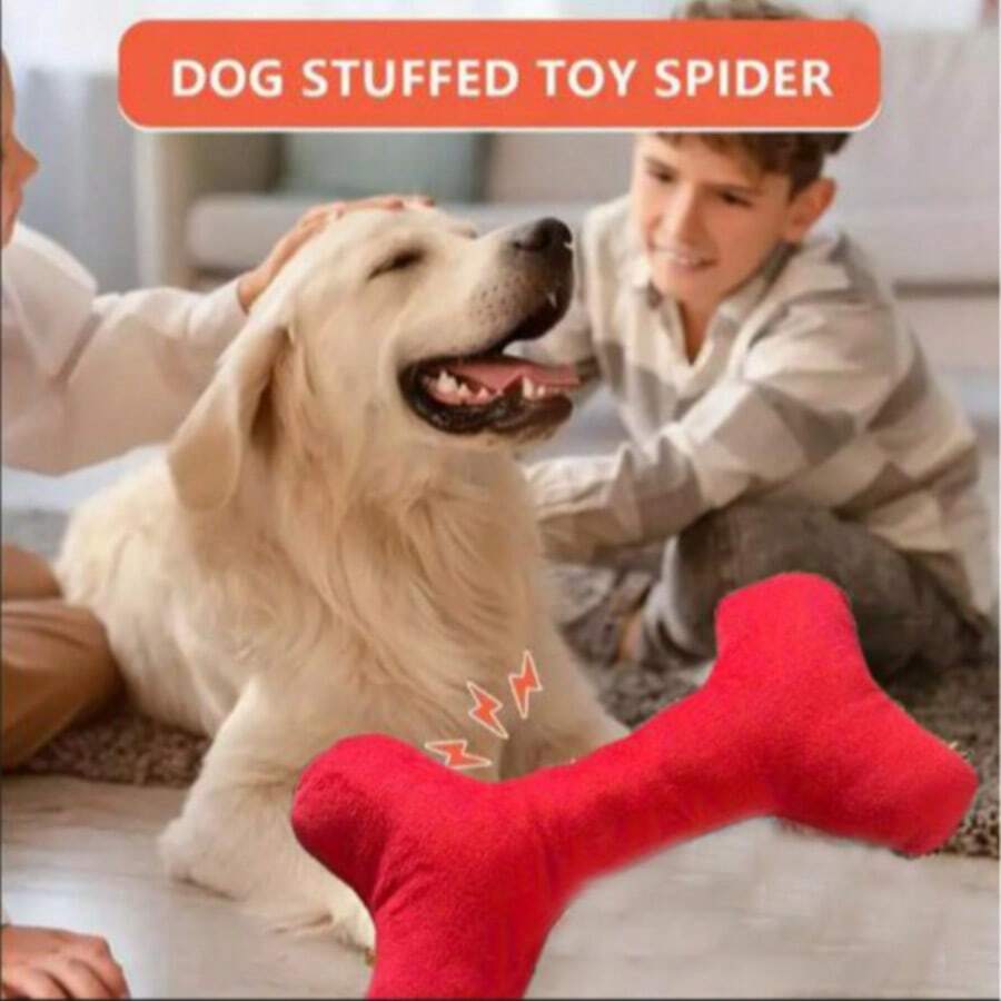Dog Toy Pet Plush Squeaky Bone Dog Chew Toy Birthday Party Pet Supplies ...