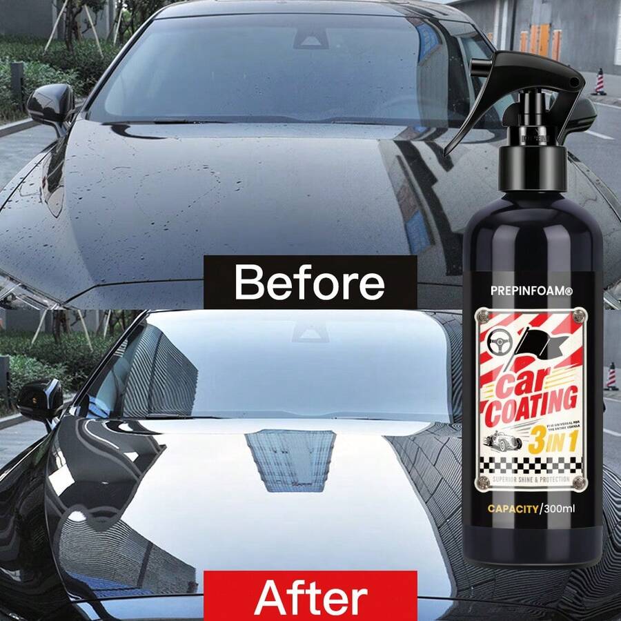 JB-XPCS Keramik-Beschichtungs-Spray für Autos - Hydrophober Polierer für Karosserie-Glanz ...