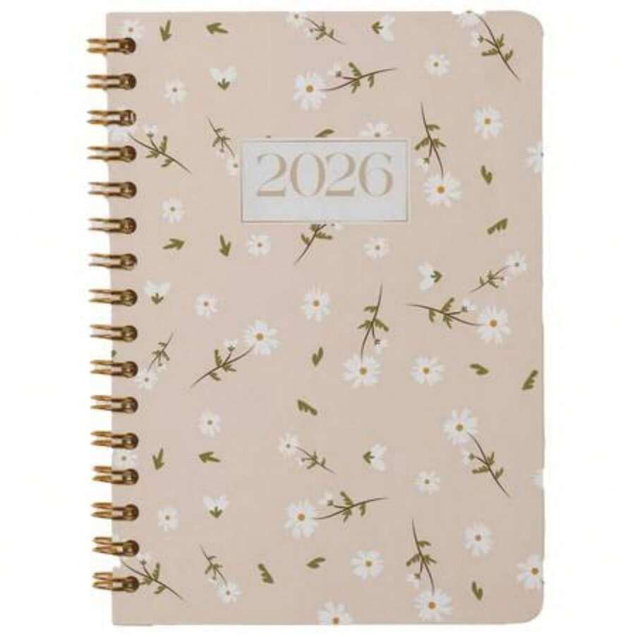 2026 DAILY PLANNER HARD COVER SPIRAL 168 PAGES CAPYBARA/ASTROSURF/PANDA ...