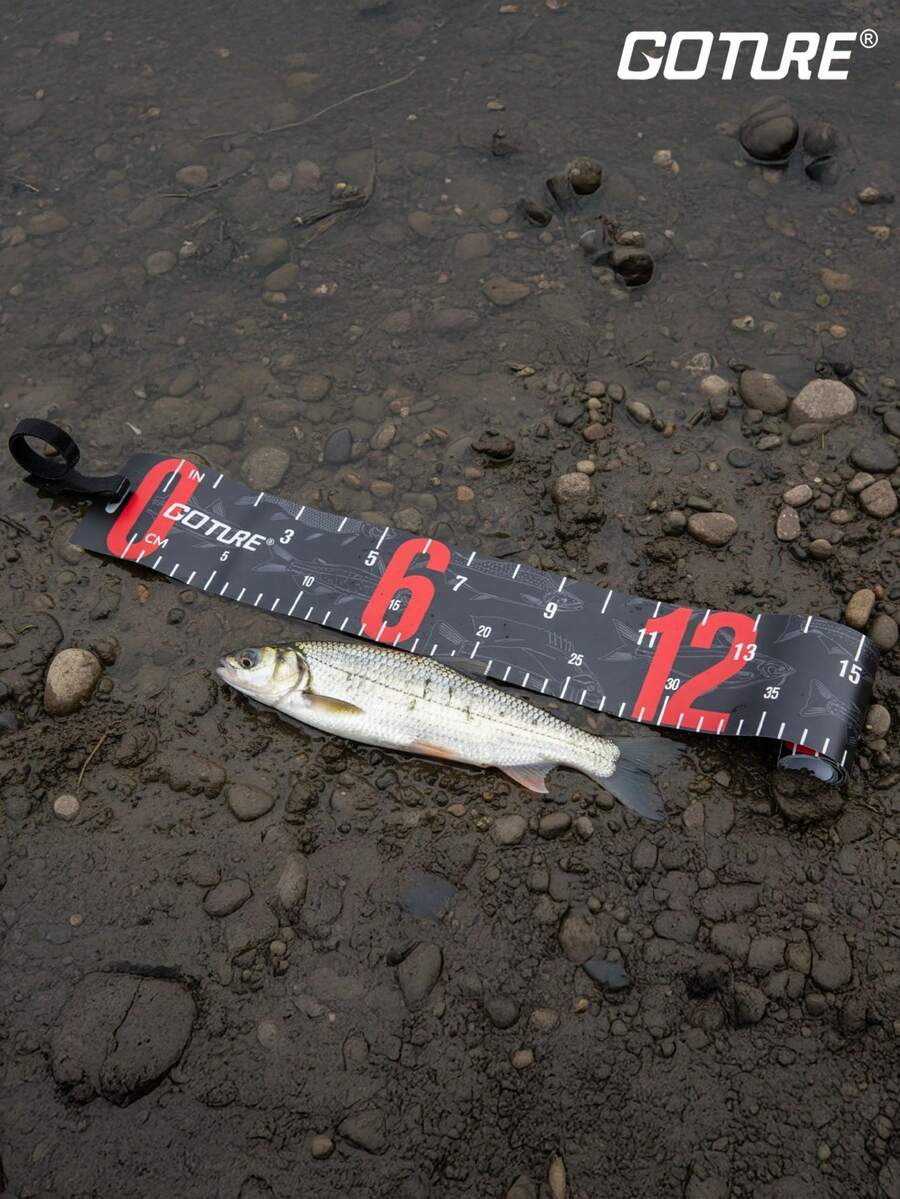 1 Peça Fita Métrica de Pesca - 39.37 Polegadas de Comprimento, Preta em ...