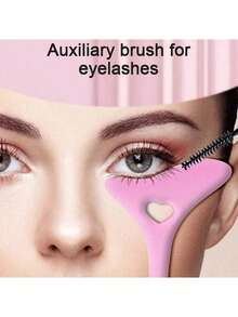 1pc 4-In-1 Pink Silicone Makeup Template, Eye Makeup Stencil For ...