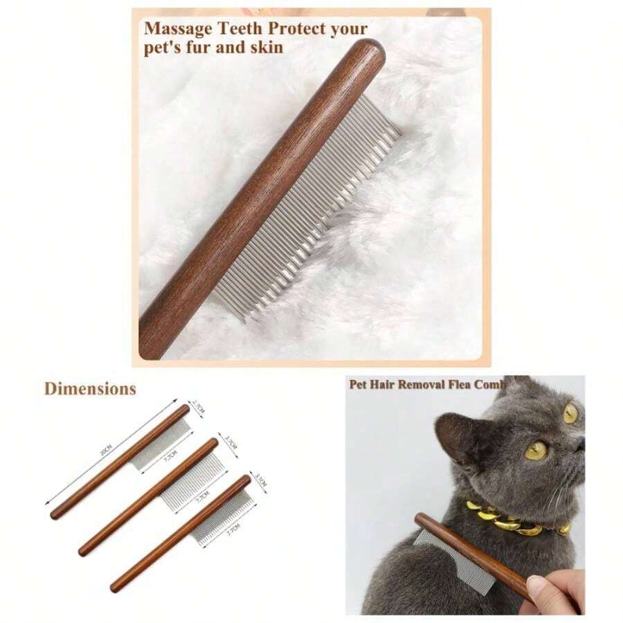 Pet Dog Shedding Comb - Hair Buster Grooming Comb Cats And Dogs ...