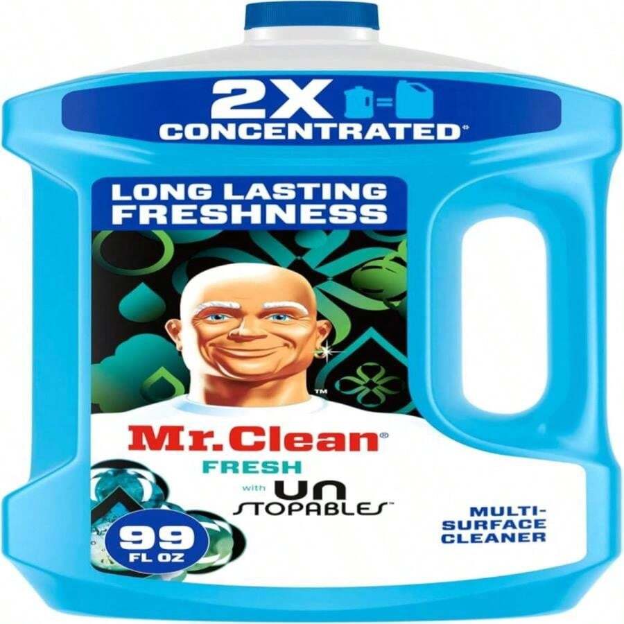Mr Clean 2X Concentrated Multi Surface Cleaner With Unstopables Fresh ...