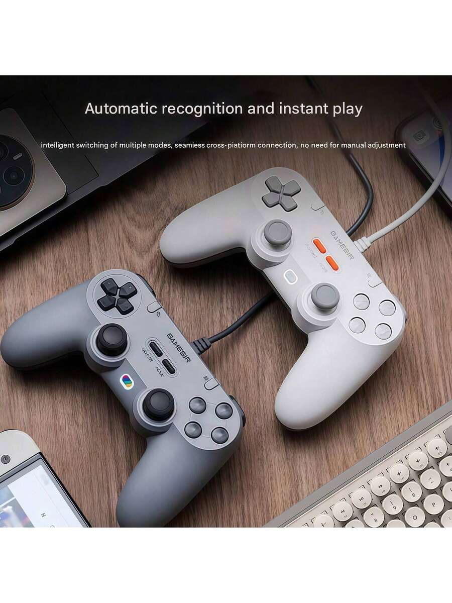 GAMESIR El T3 Lite cuenta con un agarre ligero y suave, conexión por ...