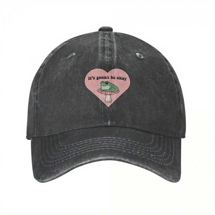 2025 New It'S Going To Be Alright Frog Cowboy Hat Beach Truck Hat ...