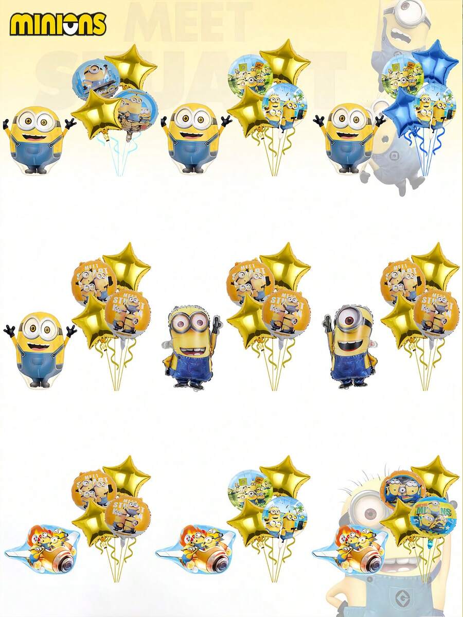 5pcs 40-Inch Aluminum Foil Material Fun Cartoon And Durable Holiday ...