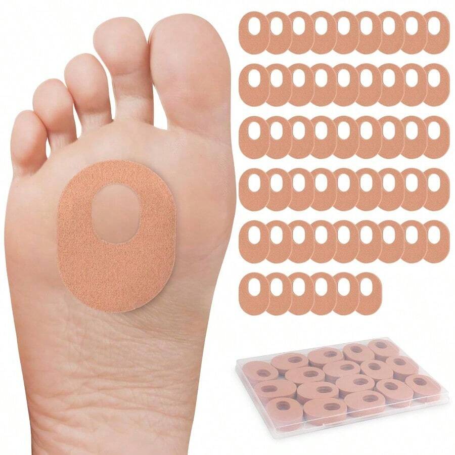 51 Pcs Callus Pa Soft Tick Oval S Corn Pa Felt Callus Cusions Adesive ...