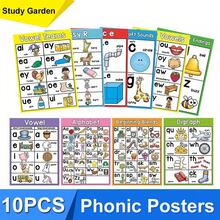 Lachilly 10 English Phonics Posters, Language Education Charts ...