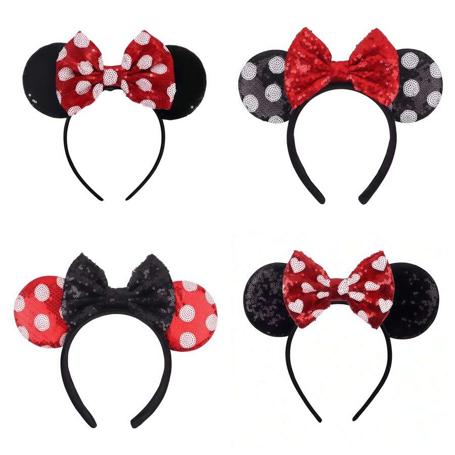 Disney 1 pieza Diadema con orejas de Mickey Mouse con lunares ...