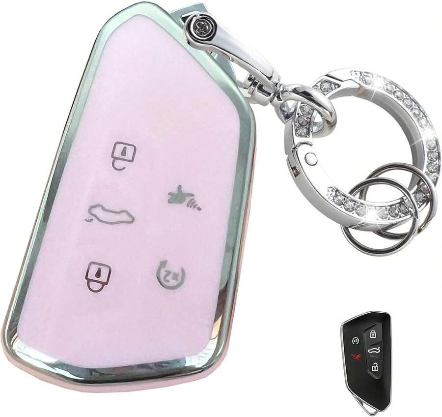 WKEDQAF Key Fob Cover For VW ID4 ID3 MK8 Golf GTI Skoda Octavia ...