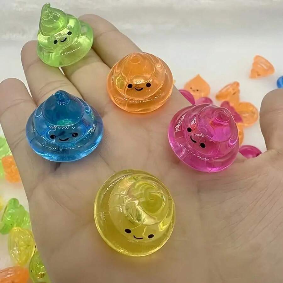 10/20/30pcs Colorful Resin Poop Sculptures - Realistic Plastic Emotional Gifts, Suitable For ...