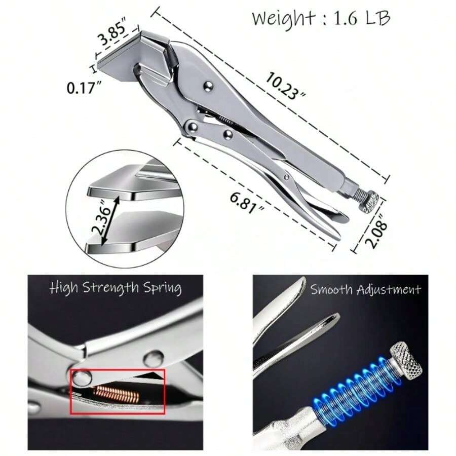 11 Vise Grip Sheet Metal Pliers, Strength Spring, Anti - Rust, One ...