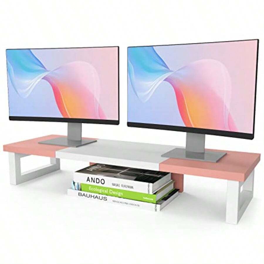WESTREE Dual Monitor Stand RiserMonitor Stand Riser For 2 Monitors ...