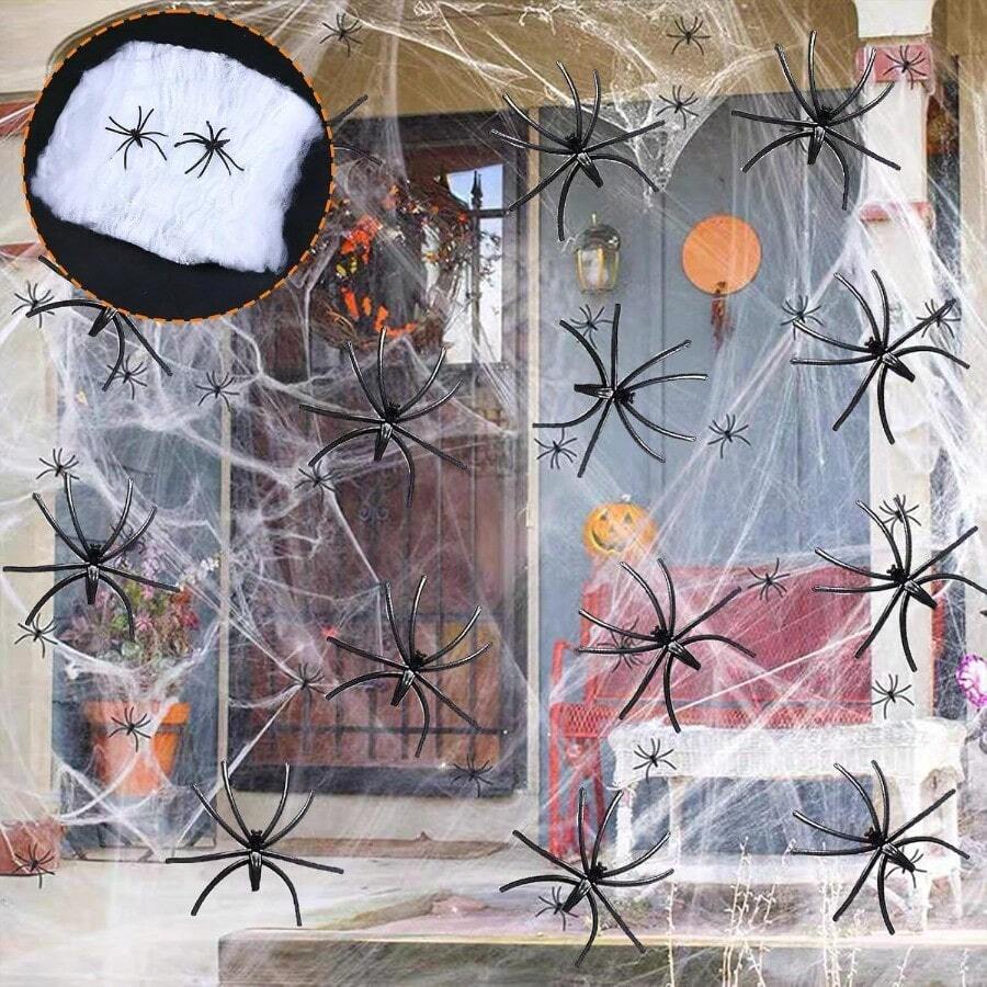 Halloween Decoration200g Giant Spider Web Decoration Halloween Spider ...