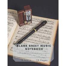 Blank Sheet Music Notebook For Musicians Songwriting Students And Music ...