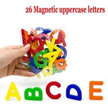 Magnetic Alphanumeric Alphabet ABC 123 Refrigerator Sticker Learning Set Capital Letters ...