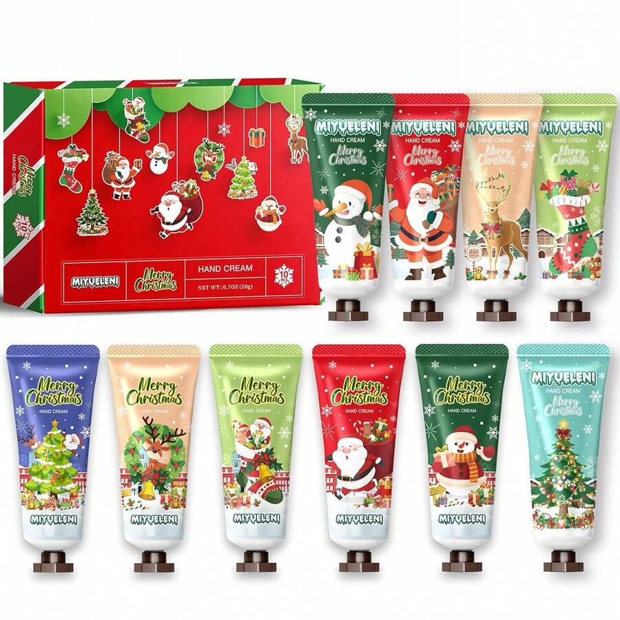 10 Pack Christmas Hand Lotion Gifts Set,Moisturizing Hand Cream For ...