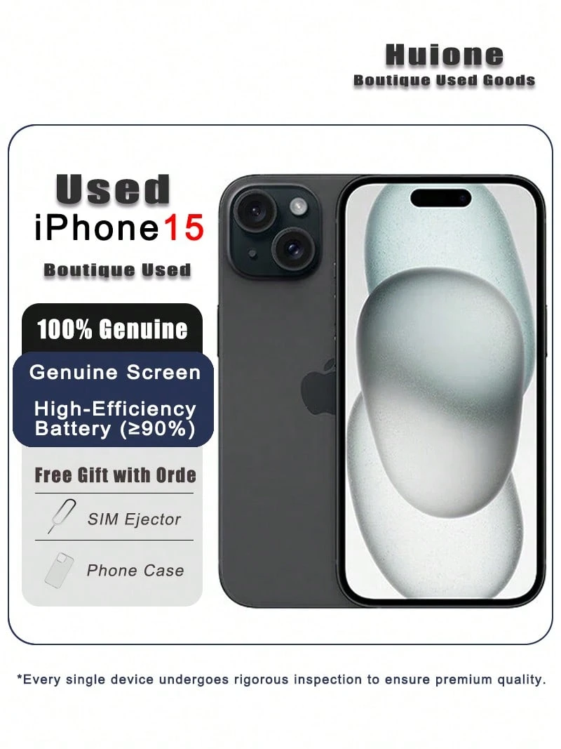 Apple Gebrauchtes Apple iPhone 15 Schwarz (Priorität hat die Farbe mit ...