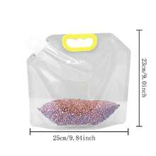 AFRT 5 Pack Rice Sage Container Organizan Bag With Pour Out And Handle ...