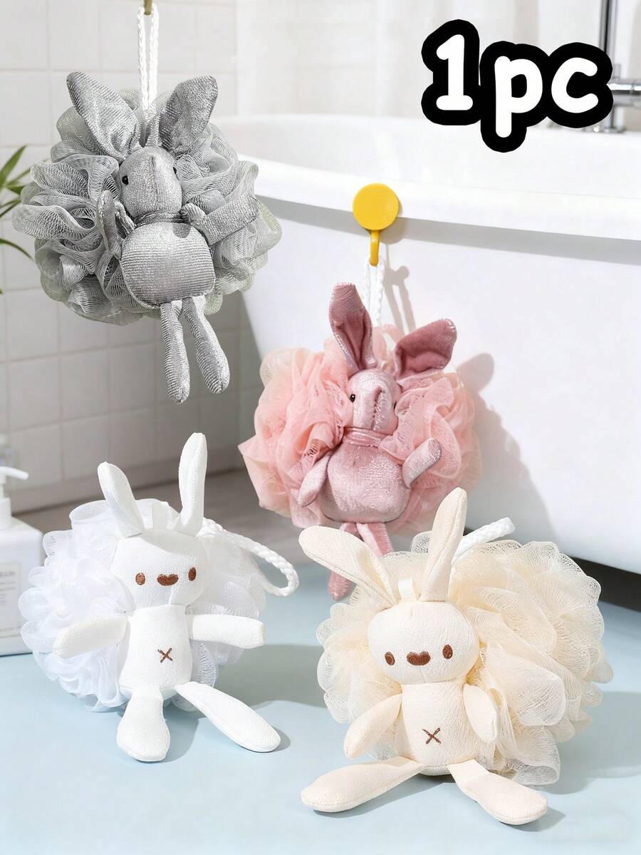1pc Cute Cartoon Corn Rabbit Baby Bath Sponge, Funny Cartoon Children ...