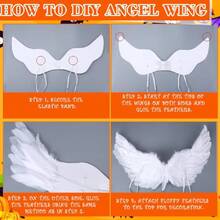 4 Sets DIY Angel Wing Kit Angel Feather Wing Costume For Women ...