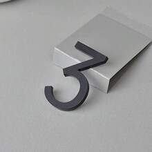 Modern Acrylic 3D House Number, Self-Adhesive Wall Mounted House Number ...